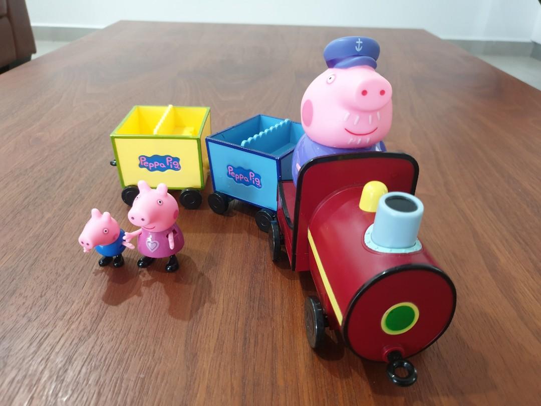 Peppa Pig on Grandpa Pig's Train, Hobbies & Toys, Toys & Games on Carousell