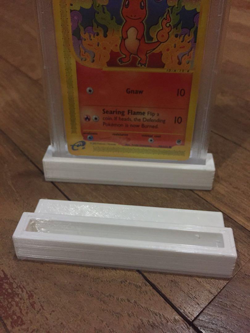 PSA card stand - 3D printed (bundle of 5) white only, Hobbies & Toys ...