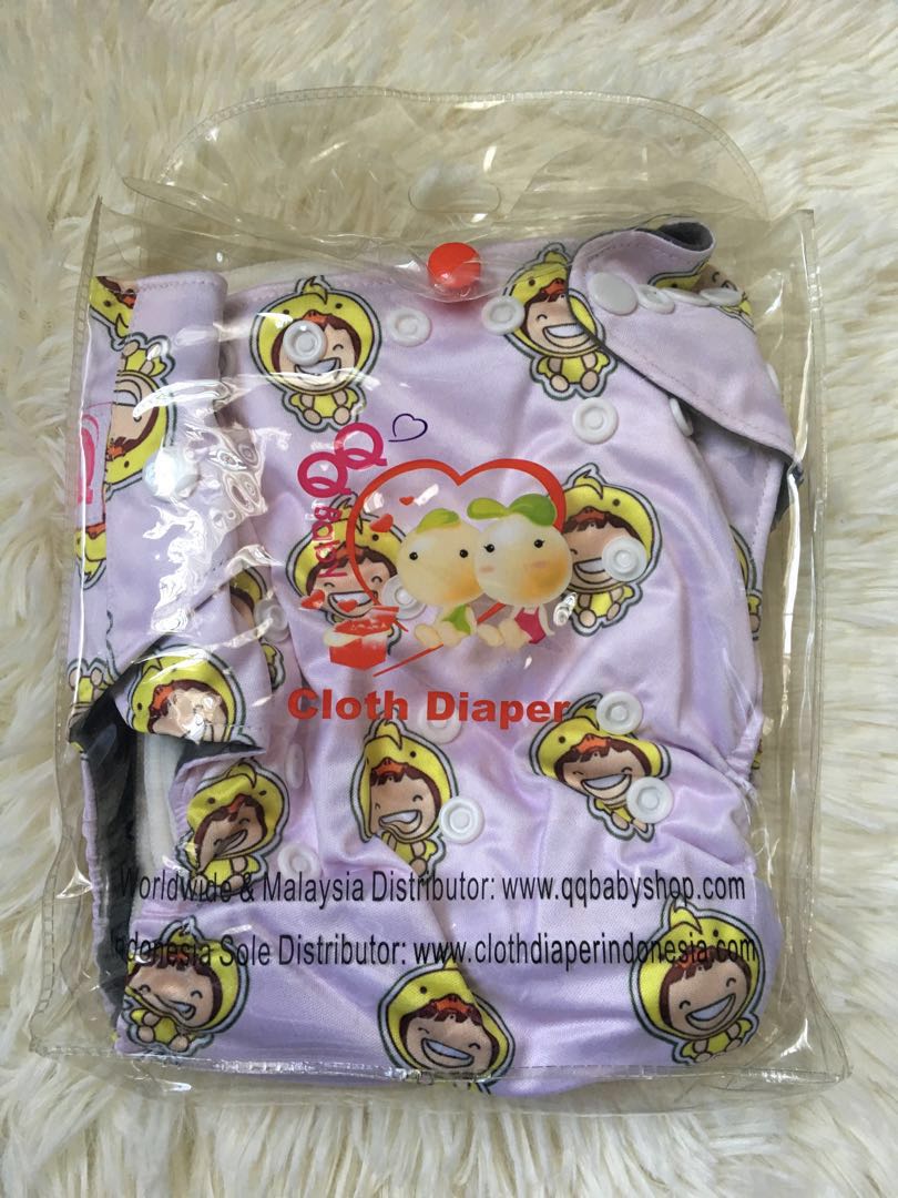 QQ Cloth diapers with 2 premium inserts #STB50, Babies & Kids, Bathing ...