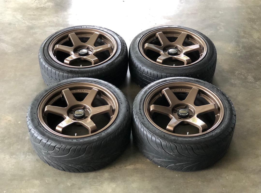 Rim Te37 SL Bronze 16inch vios city jazz almera myvi alza mazda2 satria ...