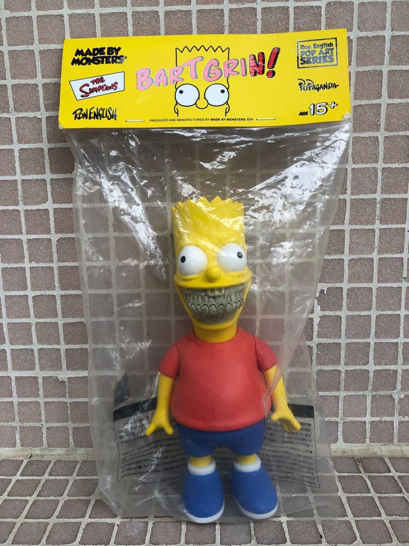 Ron English X Made by Monsters X The Simpsons Bart Grin, 興趣及遊戲, 玩具 & 遊戲 ...