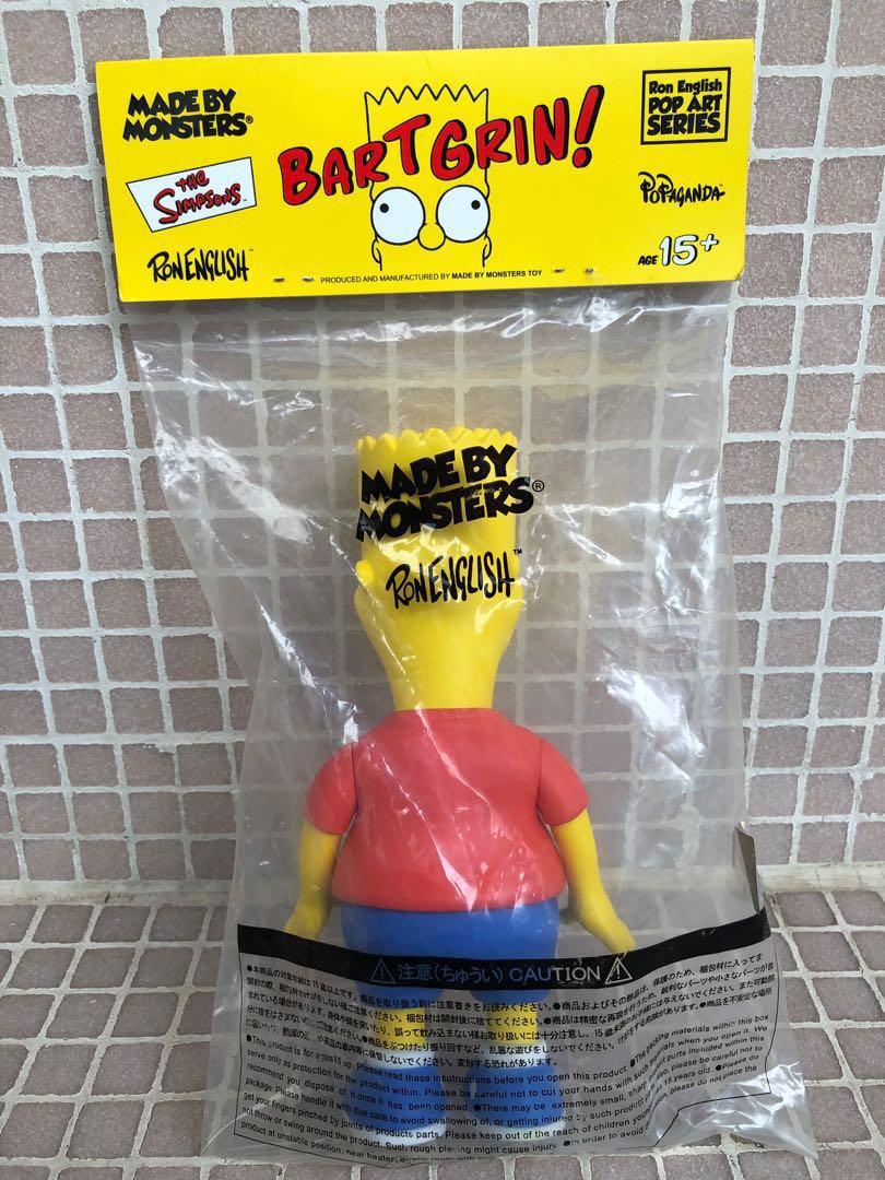 Ron English X Made by Monsters X The Simpsons Bart Grin, 興趣及遊戲, 玩具 & 遊戲 ...