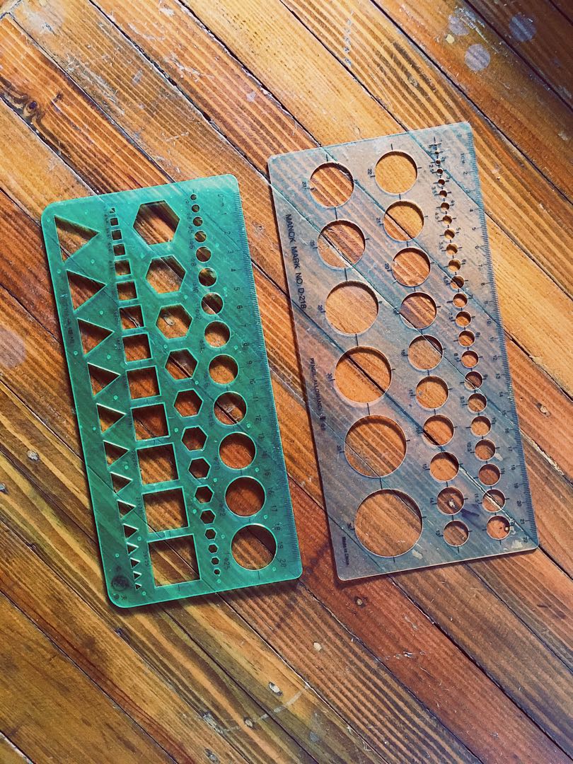 Ruler Guide Set for Drafting, Hobbies & Toys, Stationary & Craft, Craft ...