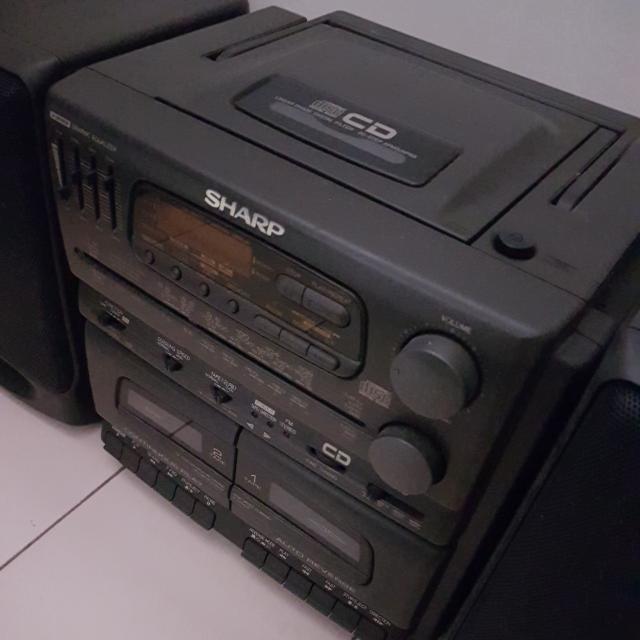 Sharp Radio, CD, Casette Player, Audio, Portable Music Players on Carousell