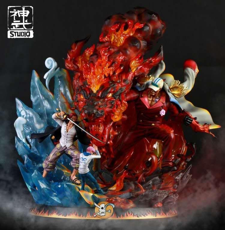 Shen Wu Studio Akainu vs Akagami Shanks & Coby, Hobbies & Toys, Toys ...
