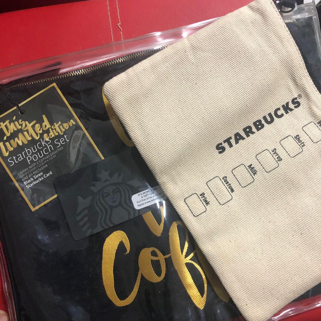 Starbucks Limited Edition Pouch Set, Women's Fashion, Bags & Wallets ...