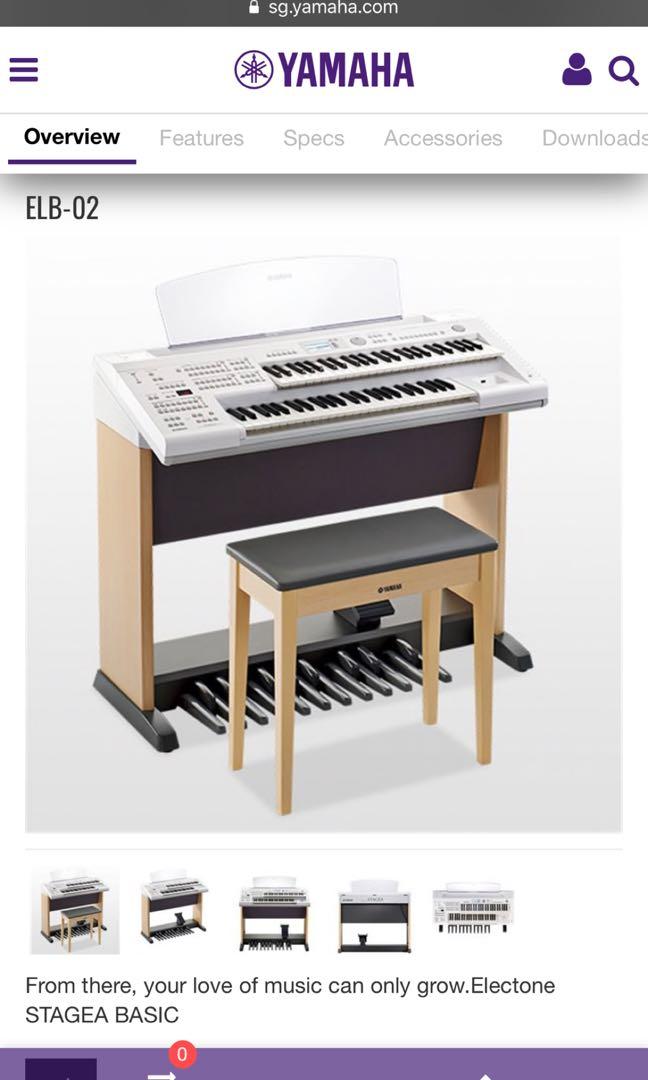Yamaha Electone Stagea (ELB-02 model), Hobbies & Toys, Music & Media, Musical Instruments on ...