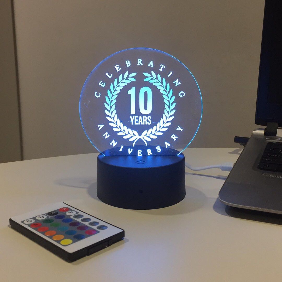 Custom LED Lamp, Furniture & Home Living, Lighting & Fans, Lighting on ...