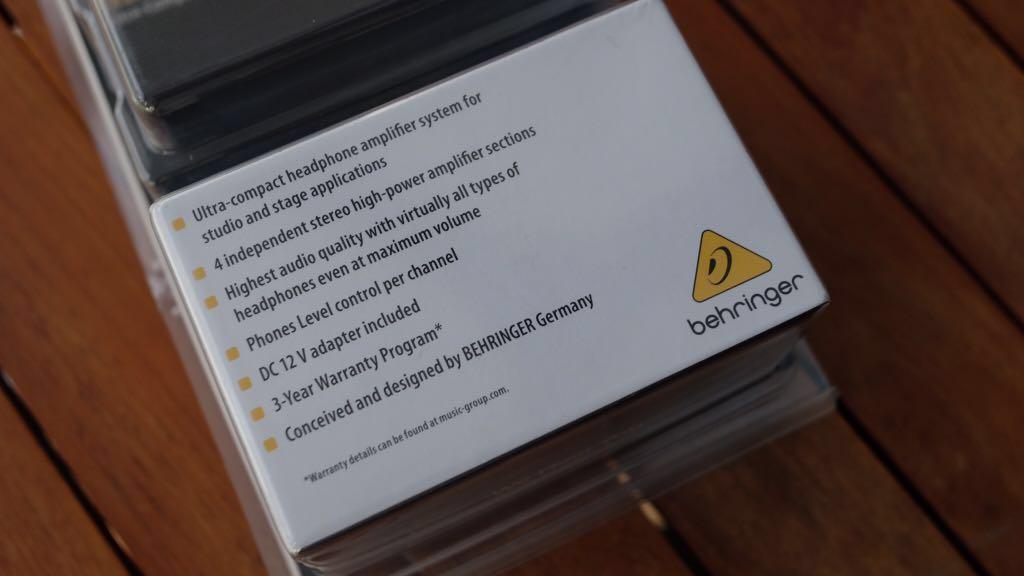 Audio interface Behringer UMC22 + Behringer 4 channel headphone amp ...