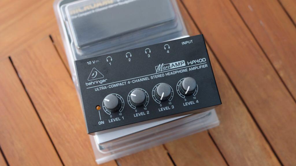 Audio interface Behringer UMC22 + Behringer 4 channel headphone amp ...