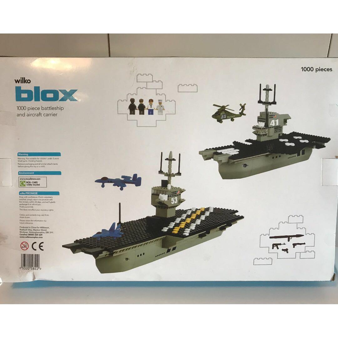 Blox Building Blocks Battleship and aircraft carrier, 興趣及遊戲, 玩具 & 遊戲類 ...