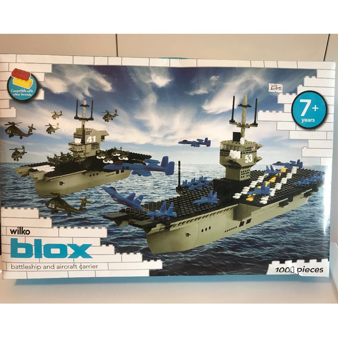 Blox Building Blocks Battleship and aircraft carrier, 興趣及遊戲, 玩具 & 遊戲類 ...
