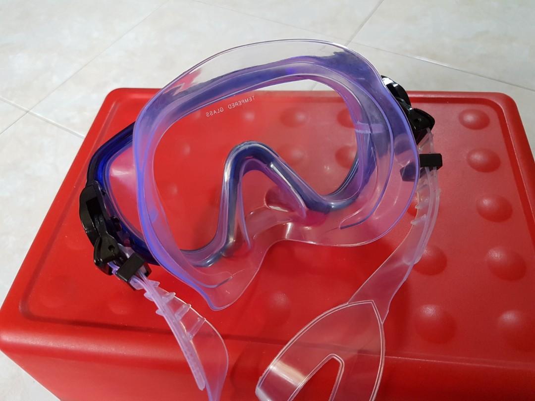 Blue Scuba Diving googles mask, Sports Equipment, Sports & Games, Water ...