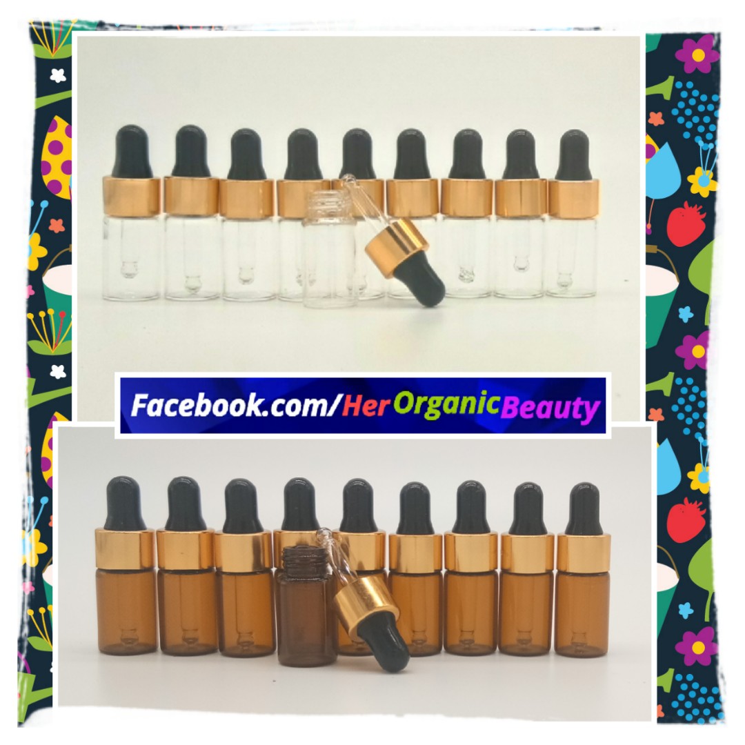 EO Mini Dropper Amber & Clear 3ml, Health & Nutrition, Family Planning ...