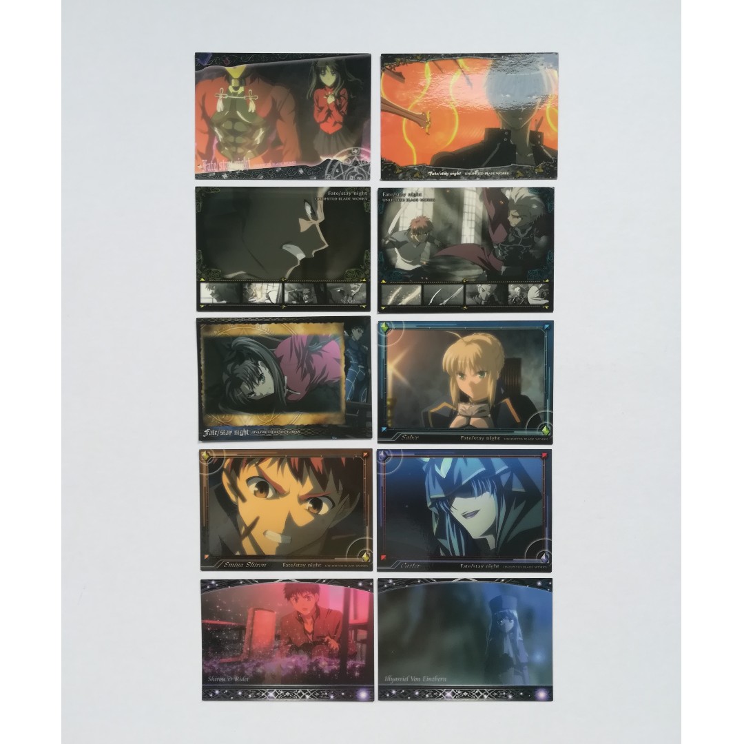 Fate / stay night UNLIMITED BLADE WORKS - Trading Cards / Character ...