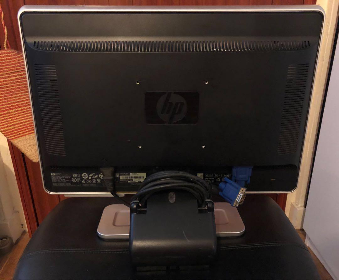 HP w1907 19吋 LCD Monitor for computer, 電腦＆科技, 電腦周邊及配件, 電子屏幕 - Carousell