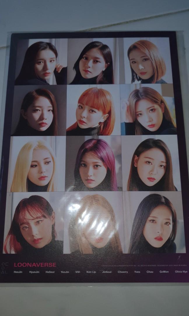 Loona LOONAVERSE Mini Poster set, Entertainment, K-Wave on Carousell