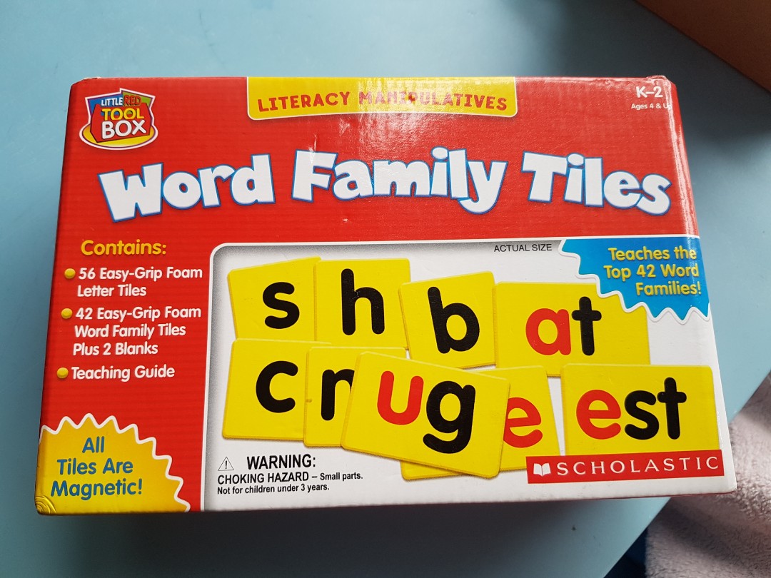 Scholastic Word Family Tiles (Literacy Manipulatives), Hobbies & Toys ...