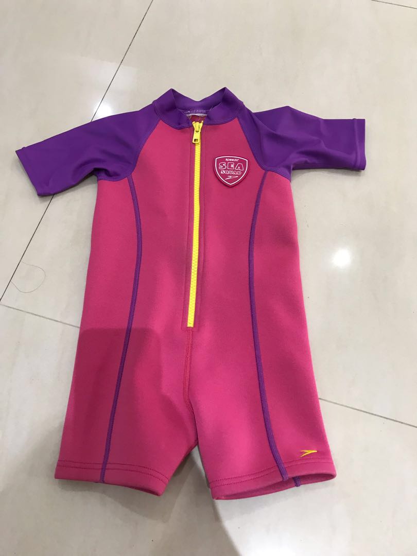 Speedo Warm Girl Full Body Swimsuit, Babies & Kids, Babies & Kids ...