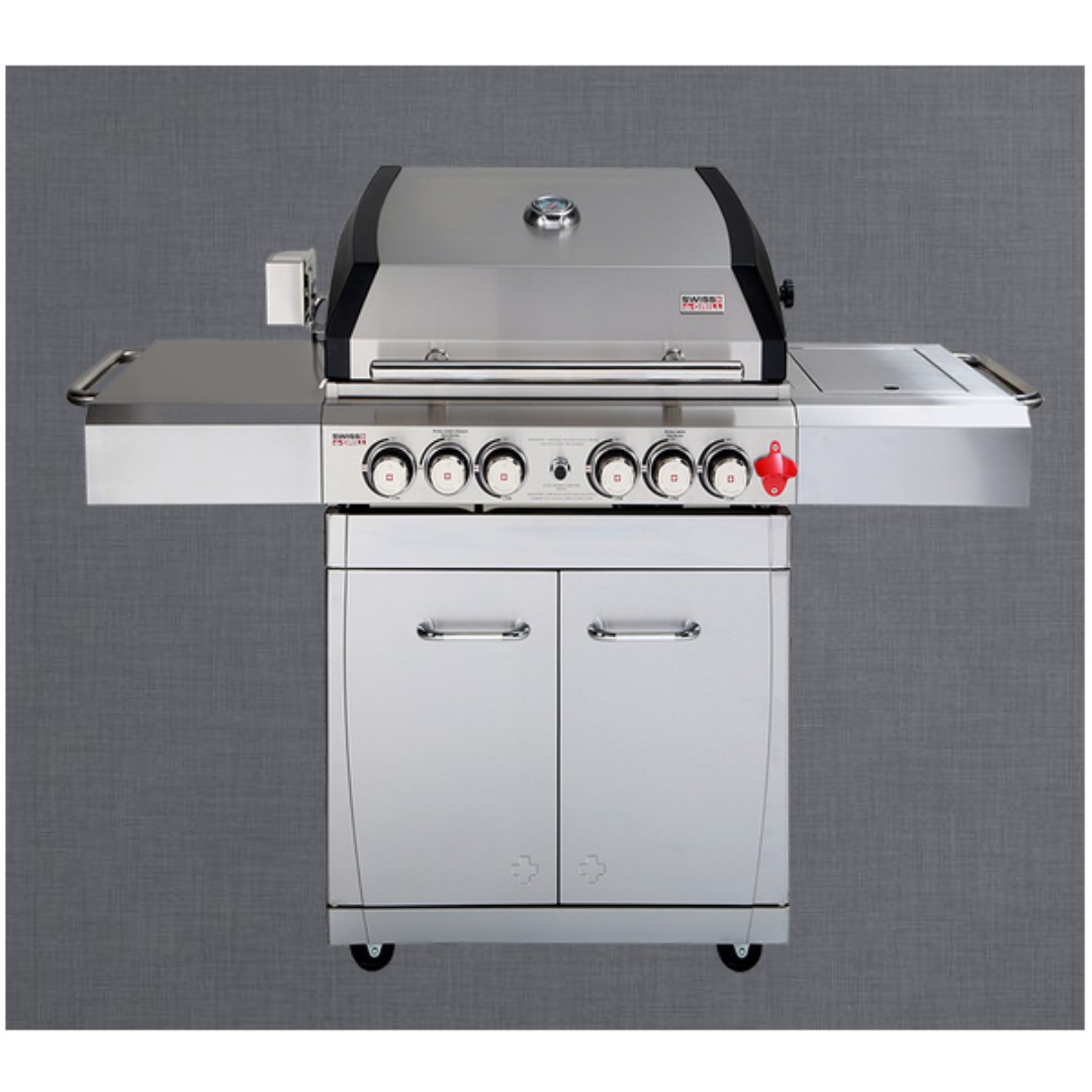 Stainless Steel Swiss Grill 6 Burners BBQ Grill, 傢俬＆家居, Gardening ...