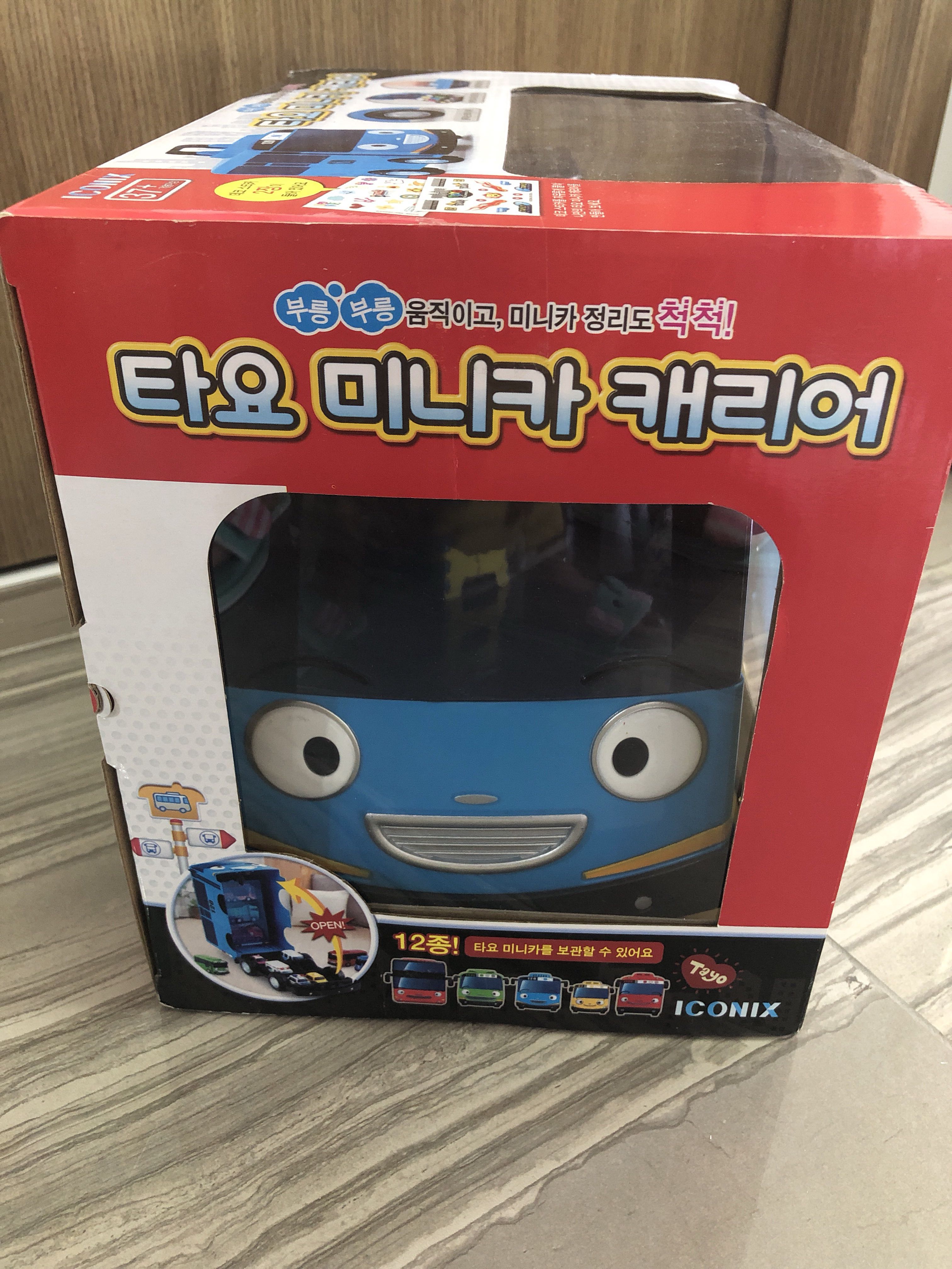 The Little Bus TAYO Mini Car Carrier Storage Toy For Mini Tayo, Hobbies ...