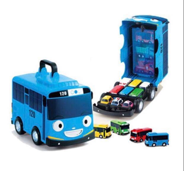 The Little Bus TAYO Mini Car Carrier Storage Toy For Mini Tayo, Hobbies ...