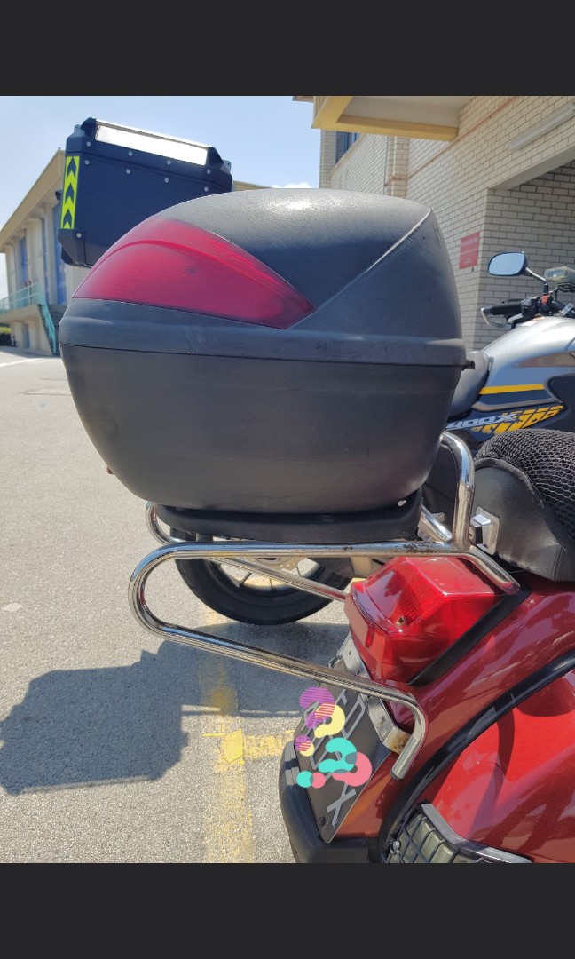 Vespa px/excel rear rack, Motorcycles, Motorcycle Accessories on Carousell