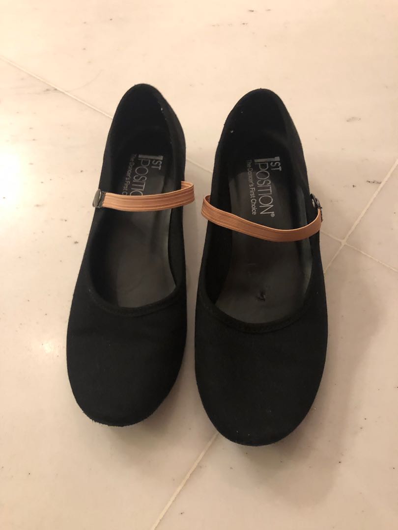 Ballet character shoes low heel size 3 for grade 2 and exams character ...