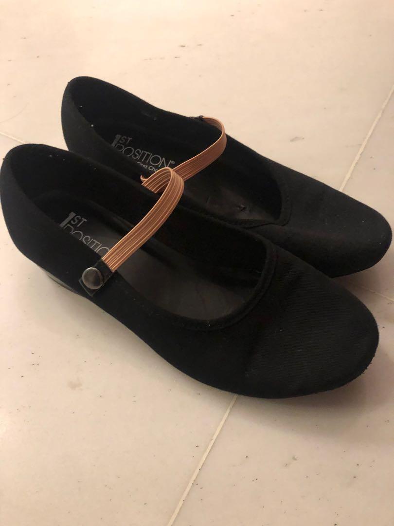 Ballet character shoes low heel size 3 for grade 2 and exams character ...