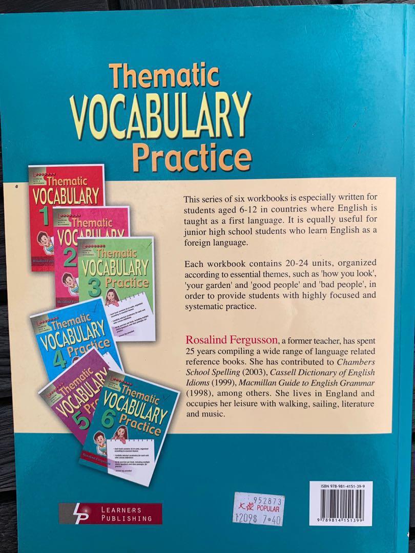 English Thematic Vocabulary Practice, Hobbies & Toys, Books & Magazines ...