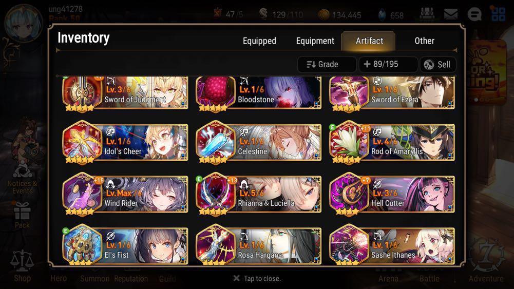 Epic seven Luna Account, Video Gaming, Gaming Accessories, Game Gift ...