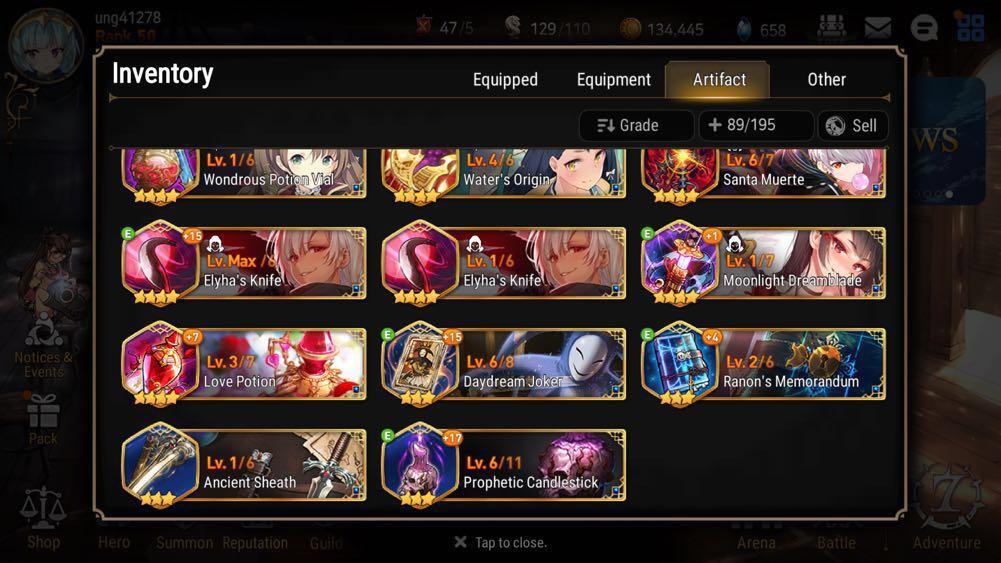 Epic seven Luna Account, Video Gaming, Gaming Accessories, Game Gift ...