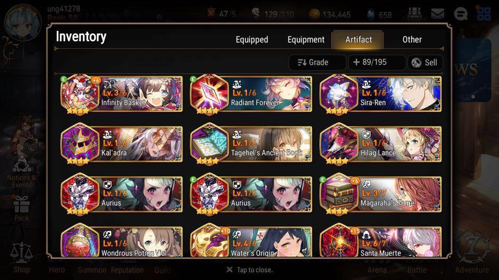 Epic seven Luna Account, Video Gaming, Gaming Accessories, Game Gift ...