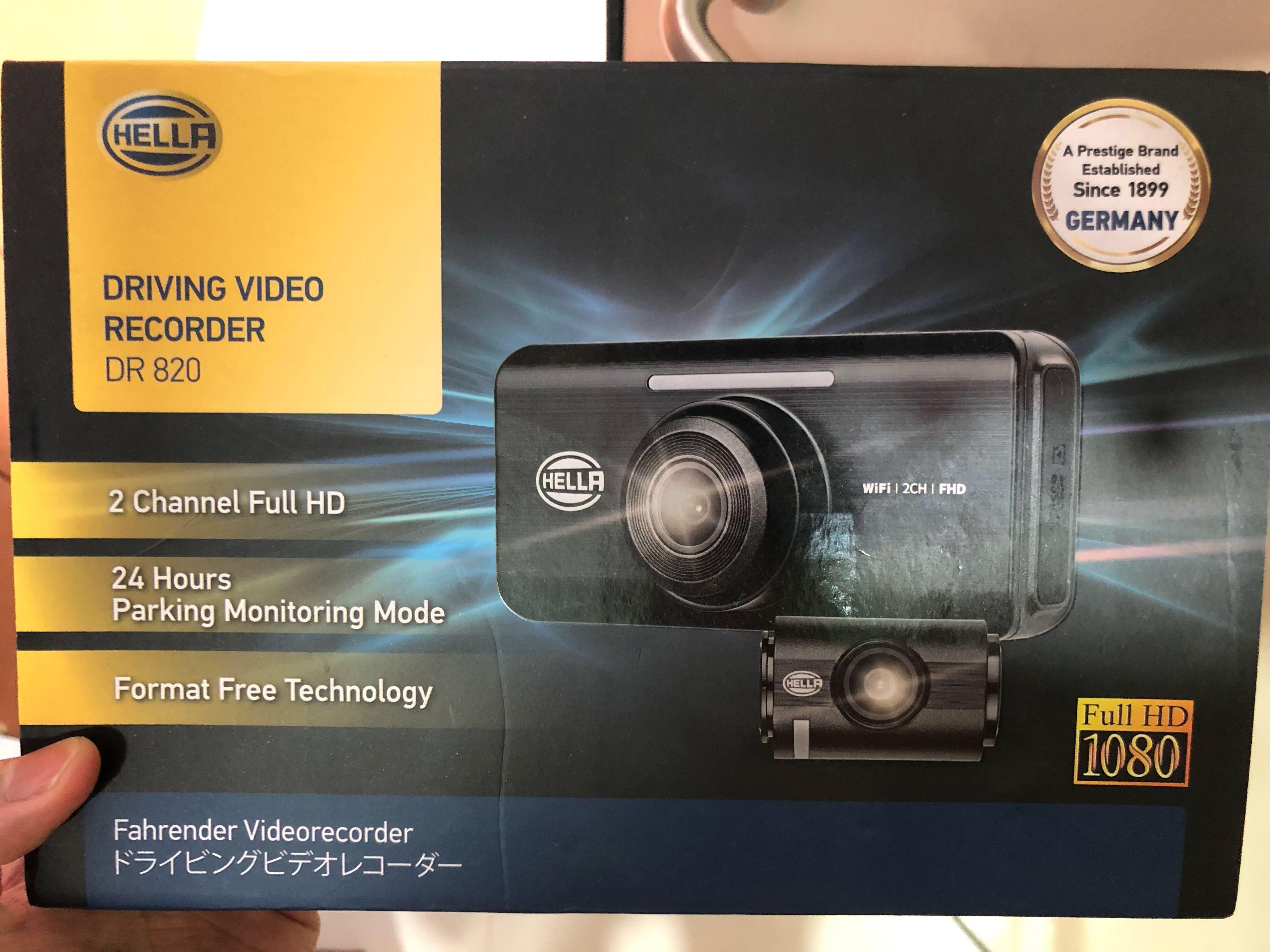 Hella DR820 Dash Cam (Front and Back), Photography, Video Cameras on ...