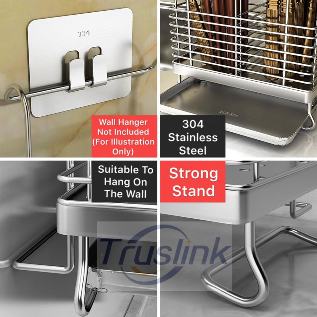 High Quality SUS304 Stainless Steel Knife Fork Spoon Holder Kitchen ...