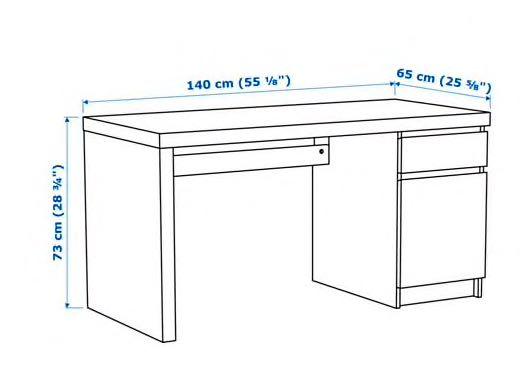 IKEA MALM Computer & Study Desk, Furniture & Home Living, Furniture ...