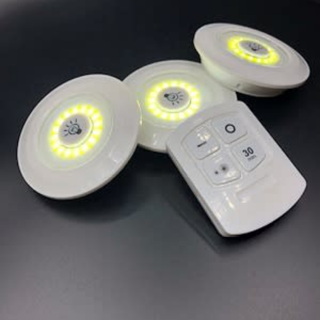 LED LIGHT WITH REMOTE CONTROL SET OF 3, Furniture & Home Living ...