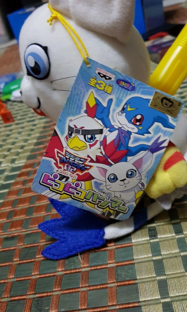 original cute gatomon digimon plushie hammer toy, Hobbies & Toys, Toys ...