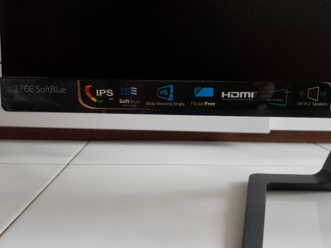 Philips IPS 27 inch 1080p monitor ( 276E SoftBlue), Computers & Tech ...
