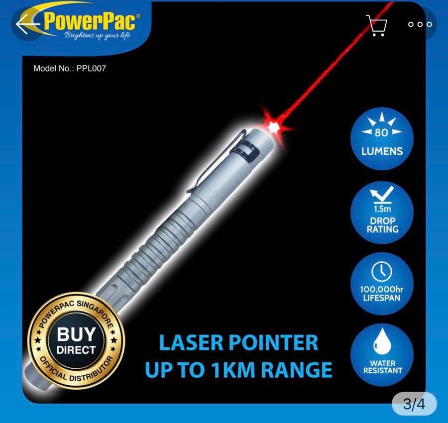Power Pac Laser Pointer, Hobbies & Toys, Stationery & Craft, Craft ...
