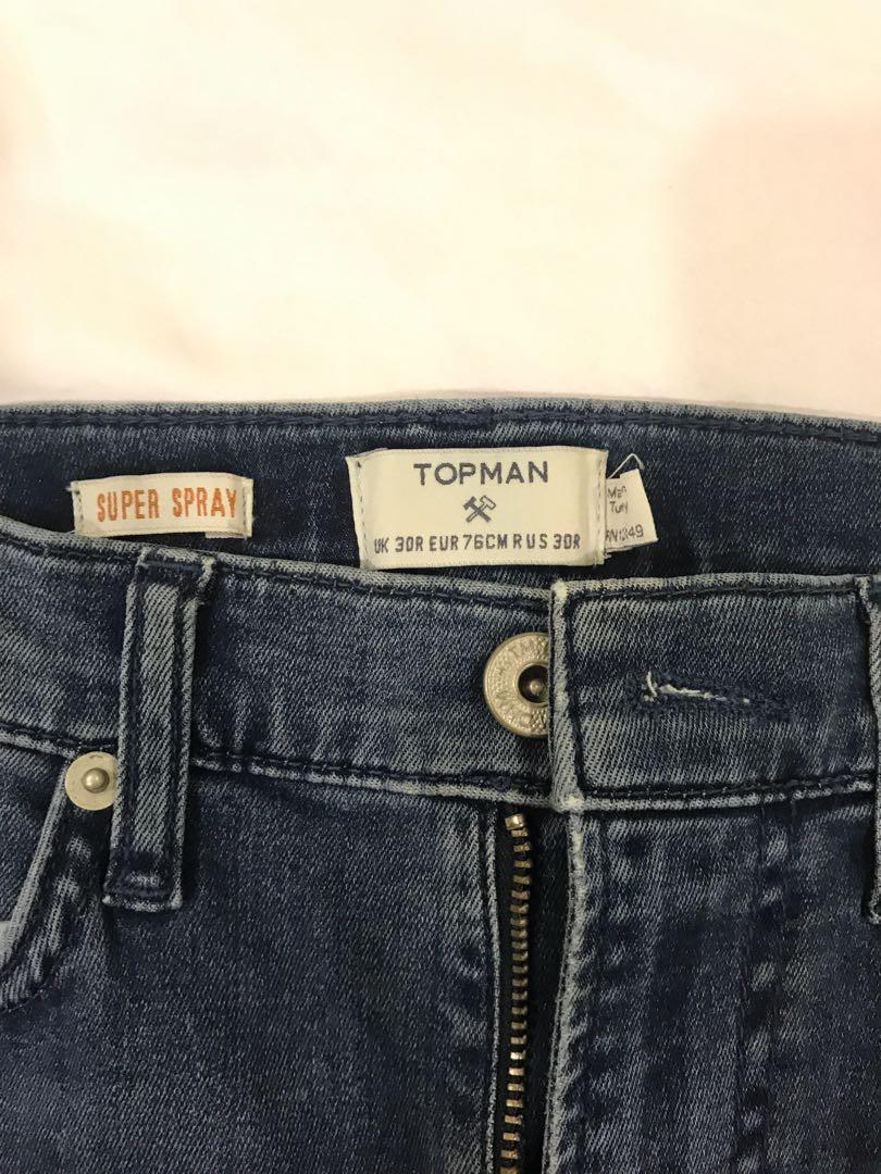 TOPMAN DENIM JEANS, Men's Fashion, Bottoms, Jeans on Carousell