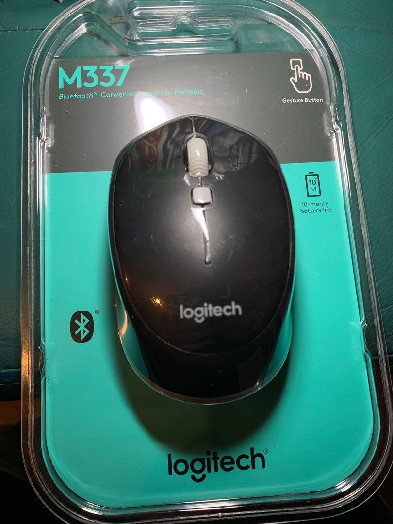 藍牙 mouse Bluetooth Logitech m337, 電腦＆科技, 電腦周邊及配件, 電腦滑鼠及相關產品 - Carousell