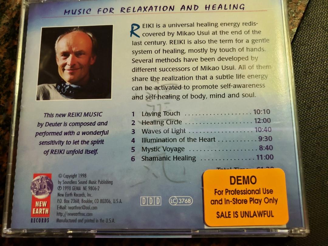 CD Reiki 靈氣 Hands of Light Deuter / Music for relaxation and Healing ...