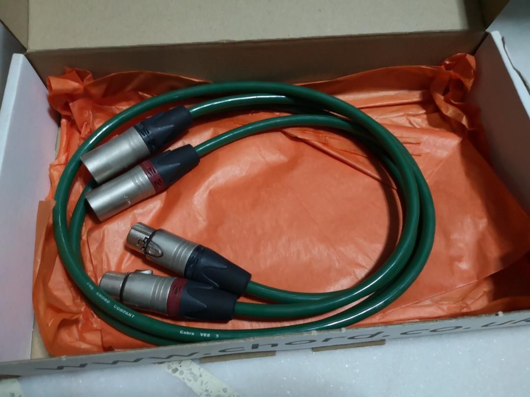 Chord Cobra VEE 3 XLR 1M, Audio, Other Audio Equipment on Carousell