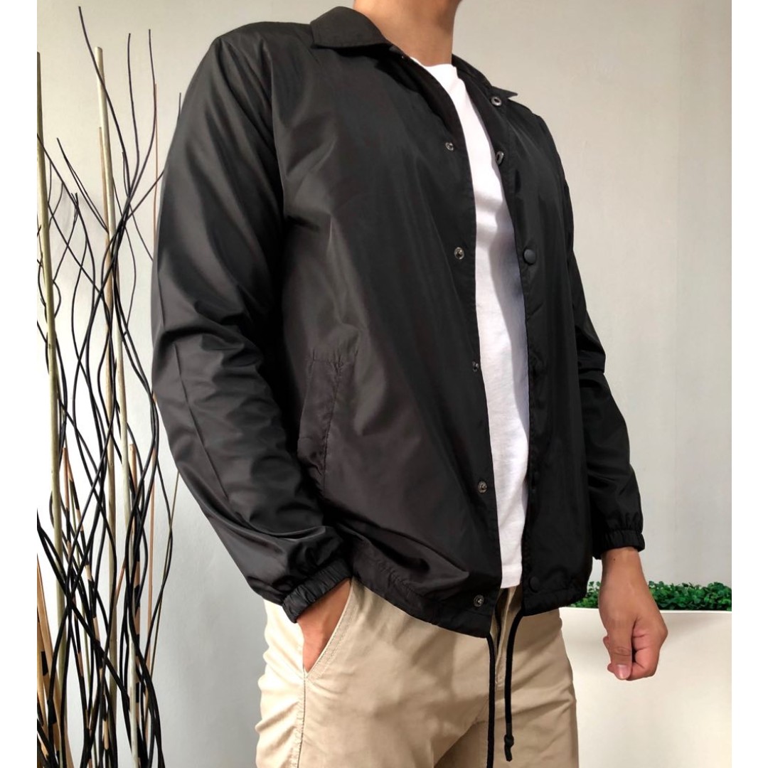 Coach Jacket/ Windbreaker - Black Colour , Men's Fashion, Coats ...
