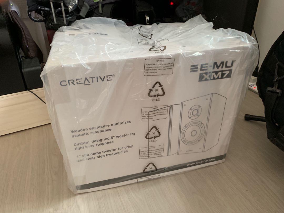 Creative E-MU XM7 bookshelf speakers, Audio, Soundbars, Speakers ...