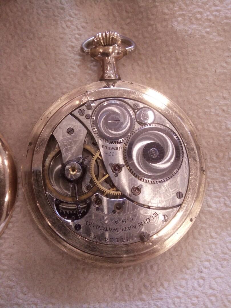 Elgin pocket watch gold field good condition, Women's Fashion, Watches ...