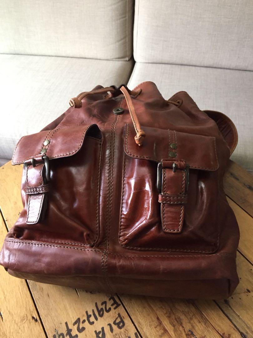 Fossil Genuine Leather Backpack, Men's Fashion, Bags, Backpacks on ...