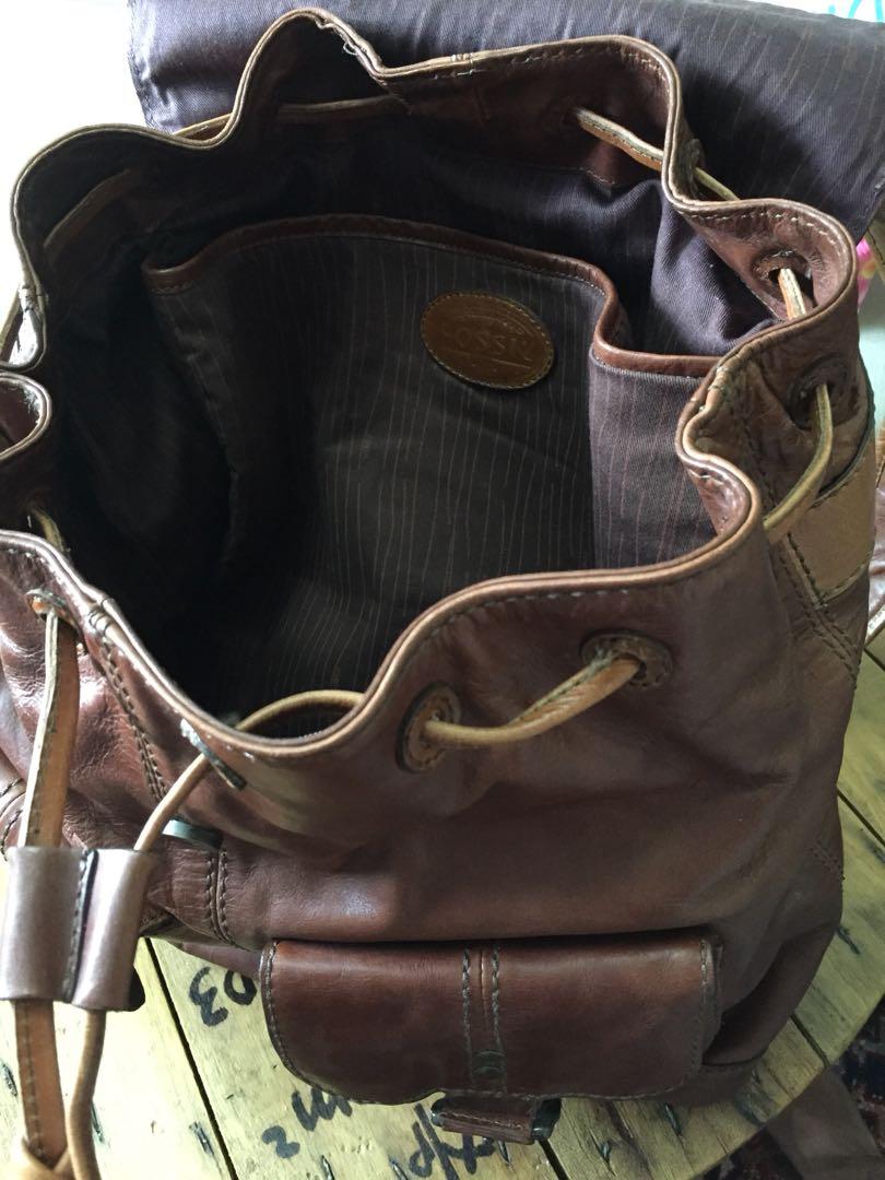 Fossil Genuine Leather Backpack, Men's Fashion, Bags, Backpacks on ...