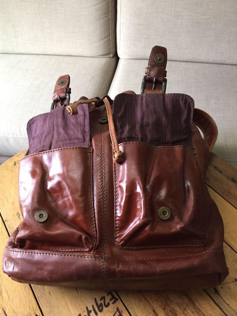 Fossil Genuine Leather Backpack, Men's Fashion, Bags, Backpacks on ...